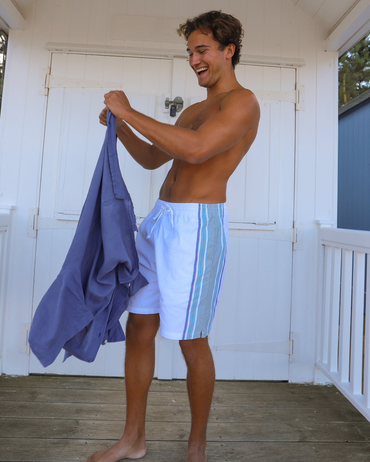 White & Olive Classic Shorts – Tom's Trunks