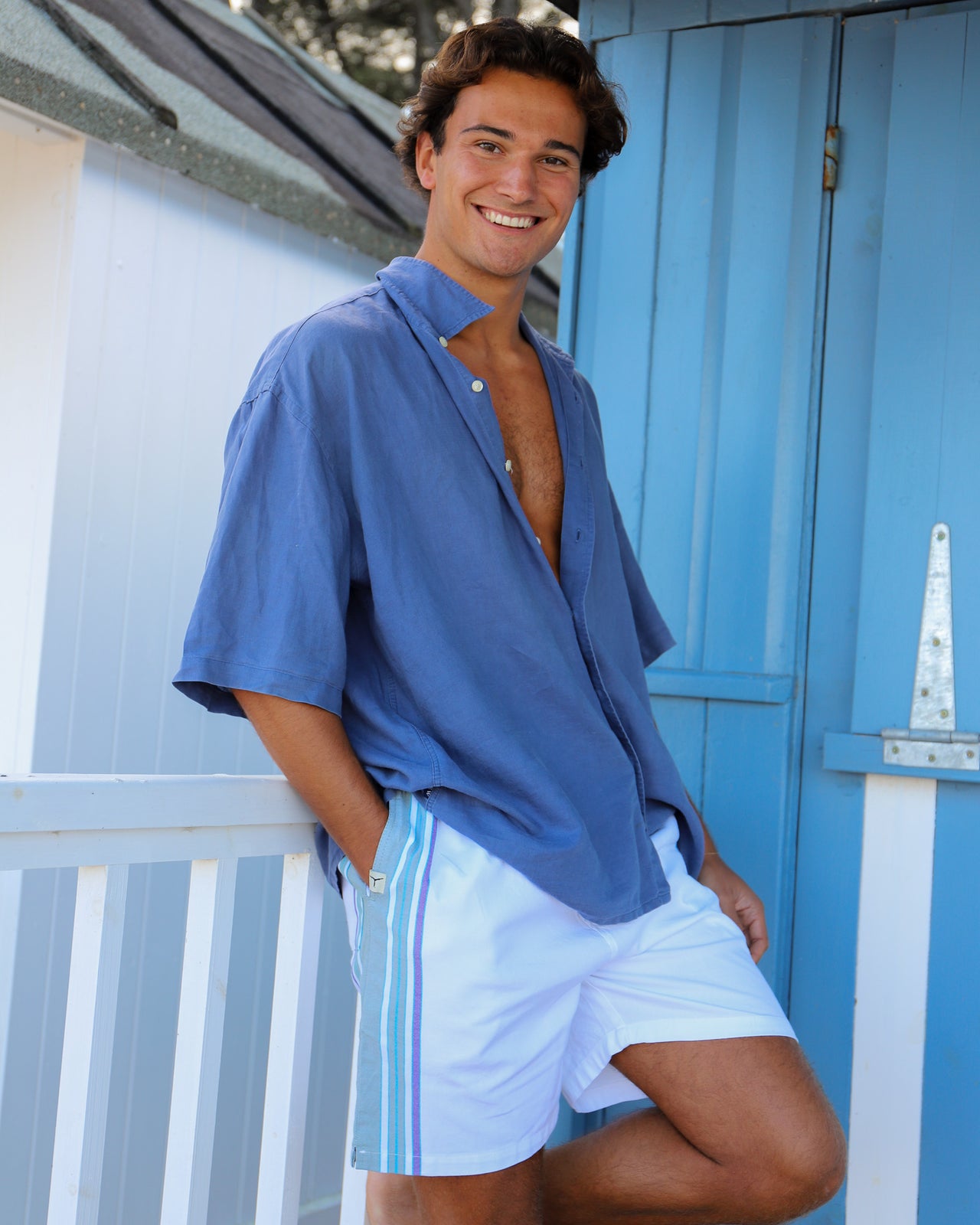 White & Olive Classic Shorts – Tom's Trunks