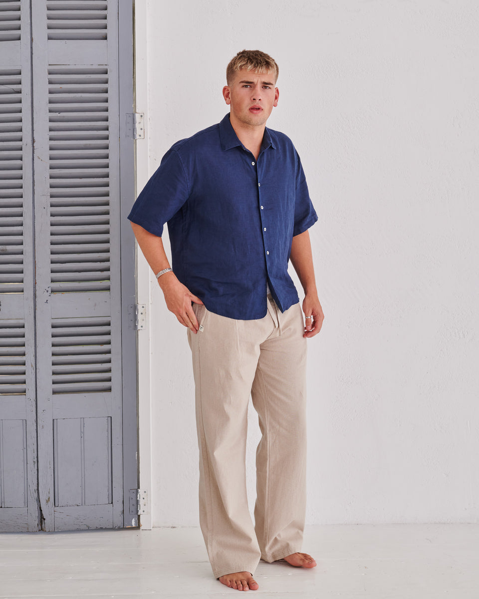 Sand & White Flipin' Linen Trouser – Tom's Trunks