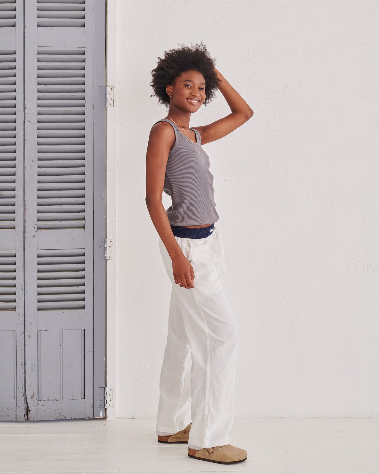 White & Navy Flipin' Linen Trouser – Tom's Trunks