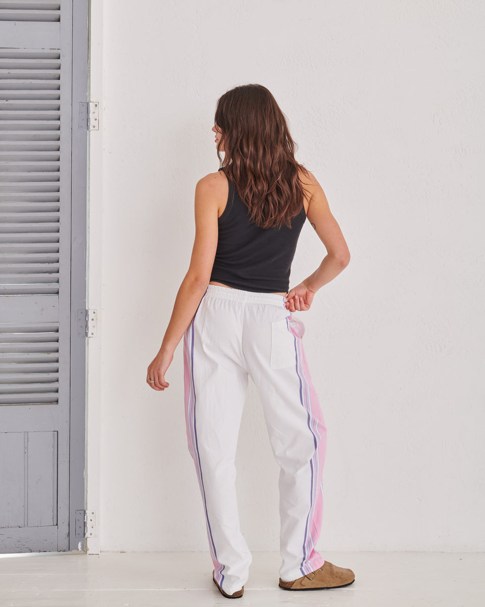 White & Pink Classic Lounge Pants – Tom's Trunks