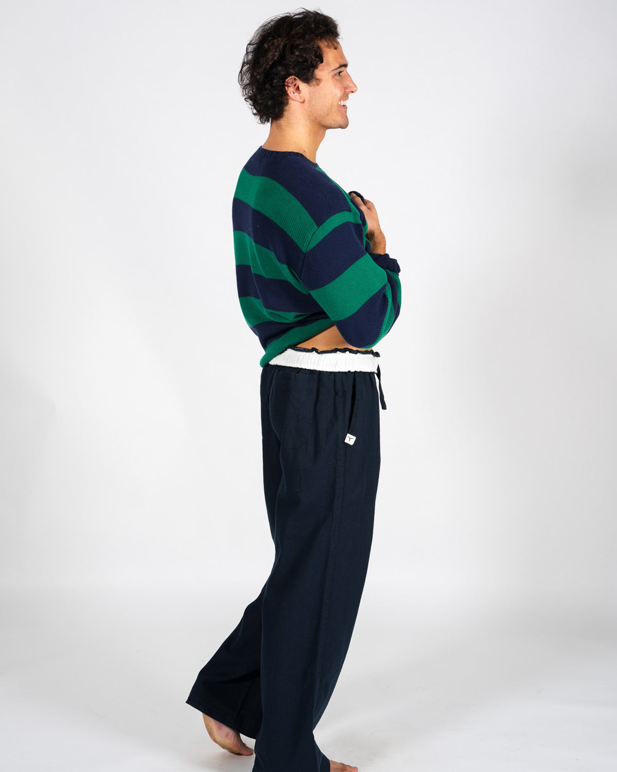 Navy Flipin' Linen Trousers – Tom's Trunks