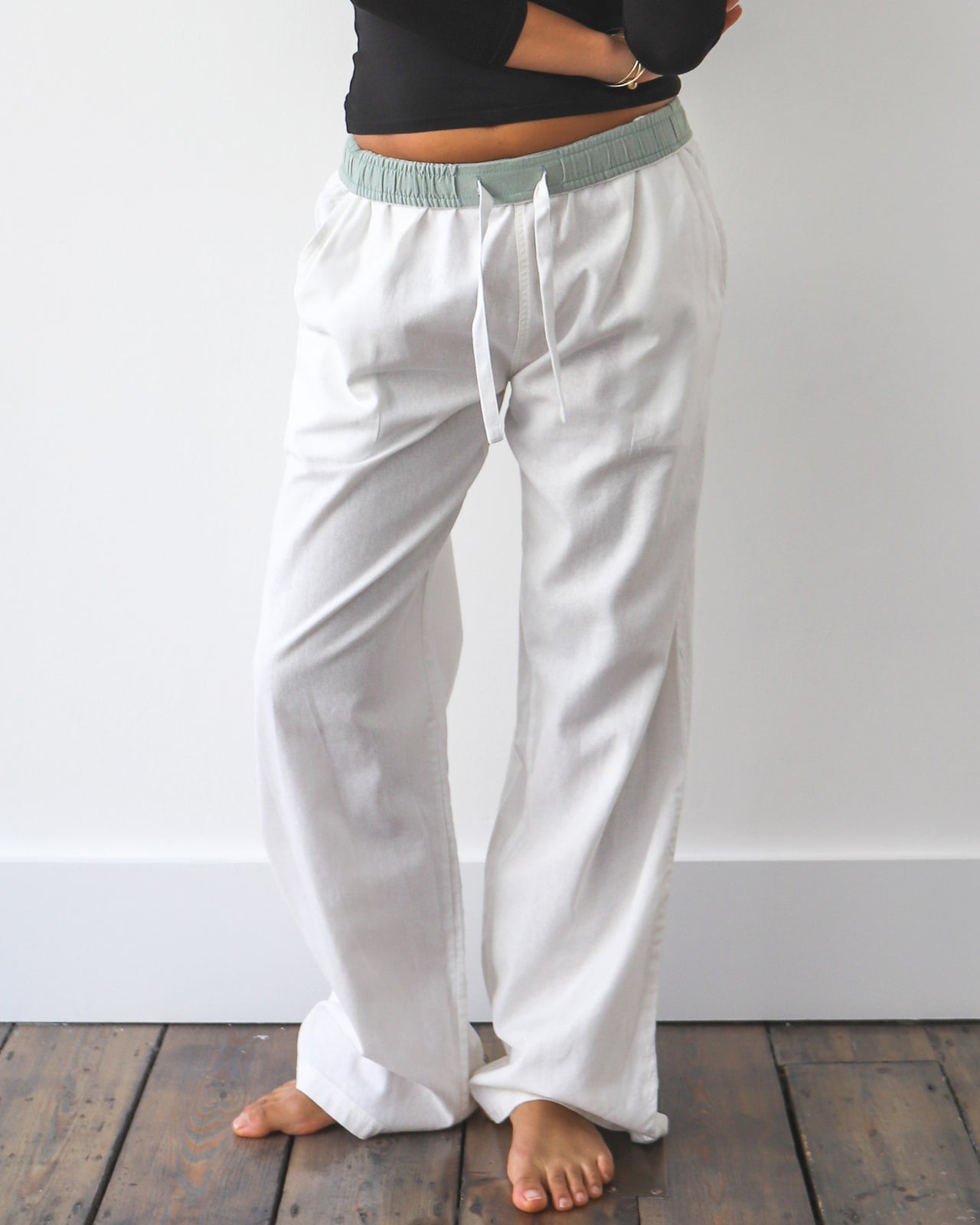 White & Olive Flipin' Linen Trouser – Tom's Trunks