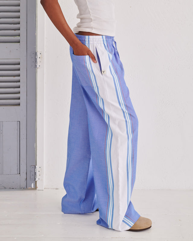 Blue Classic Wide Leg Trousers – Tom's Trunks