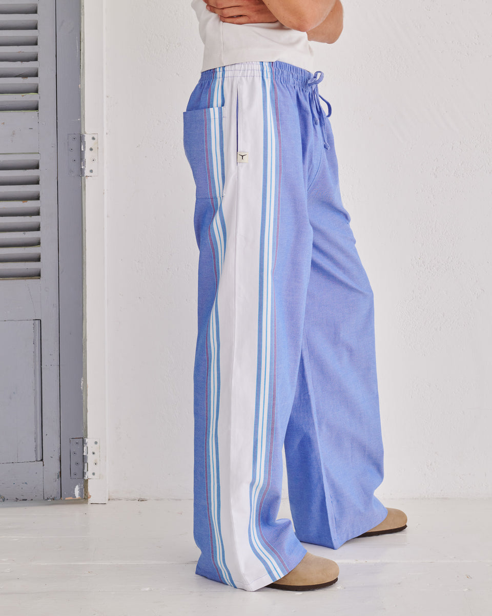 Blue Classic Wide Leg Trousers – Tom's Trunks