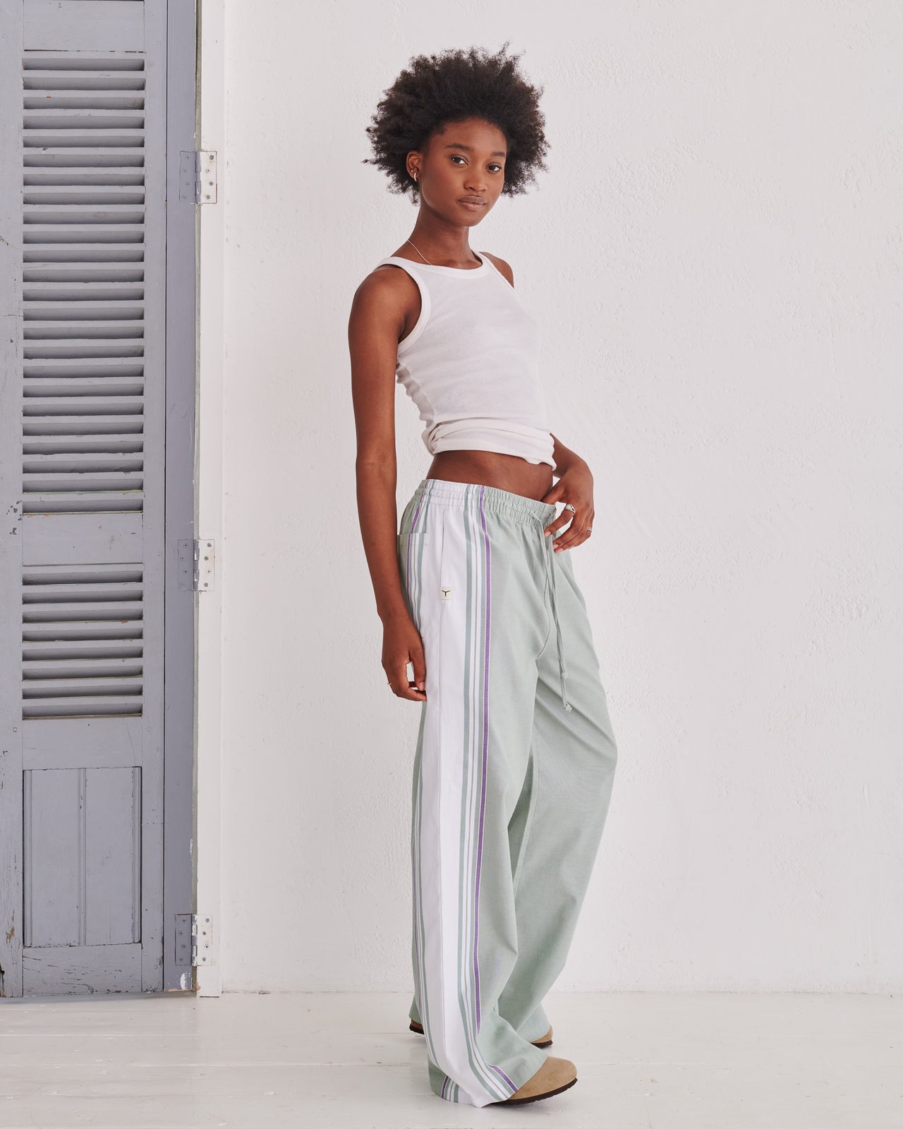 Olive Classic Wide Leg Trousers – Tom's Trunks