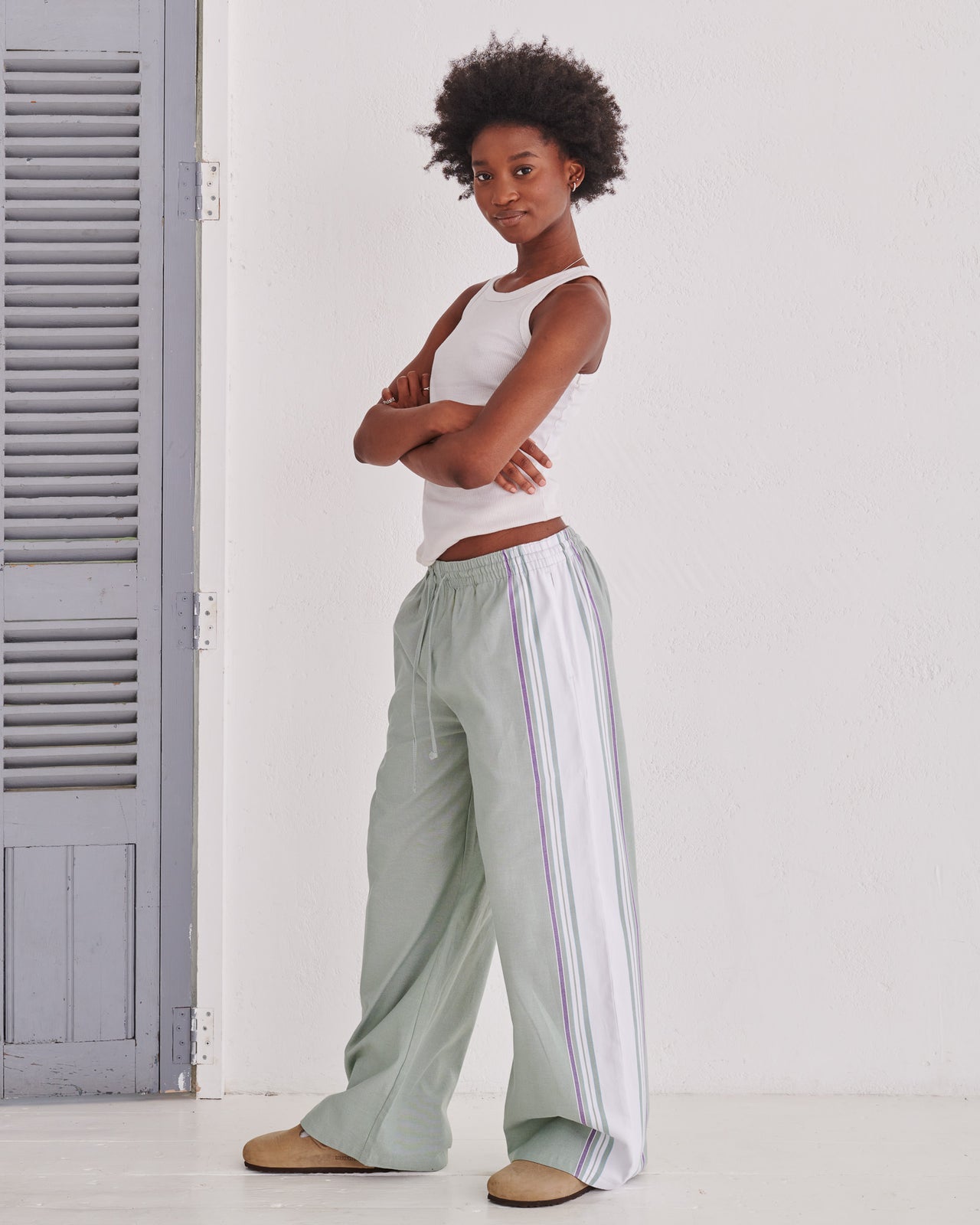 Olive Classic Wide Leg Trousers – Tom's Trunks