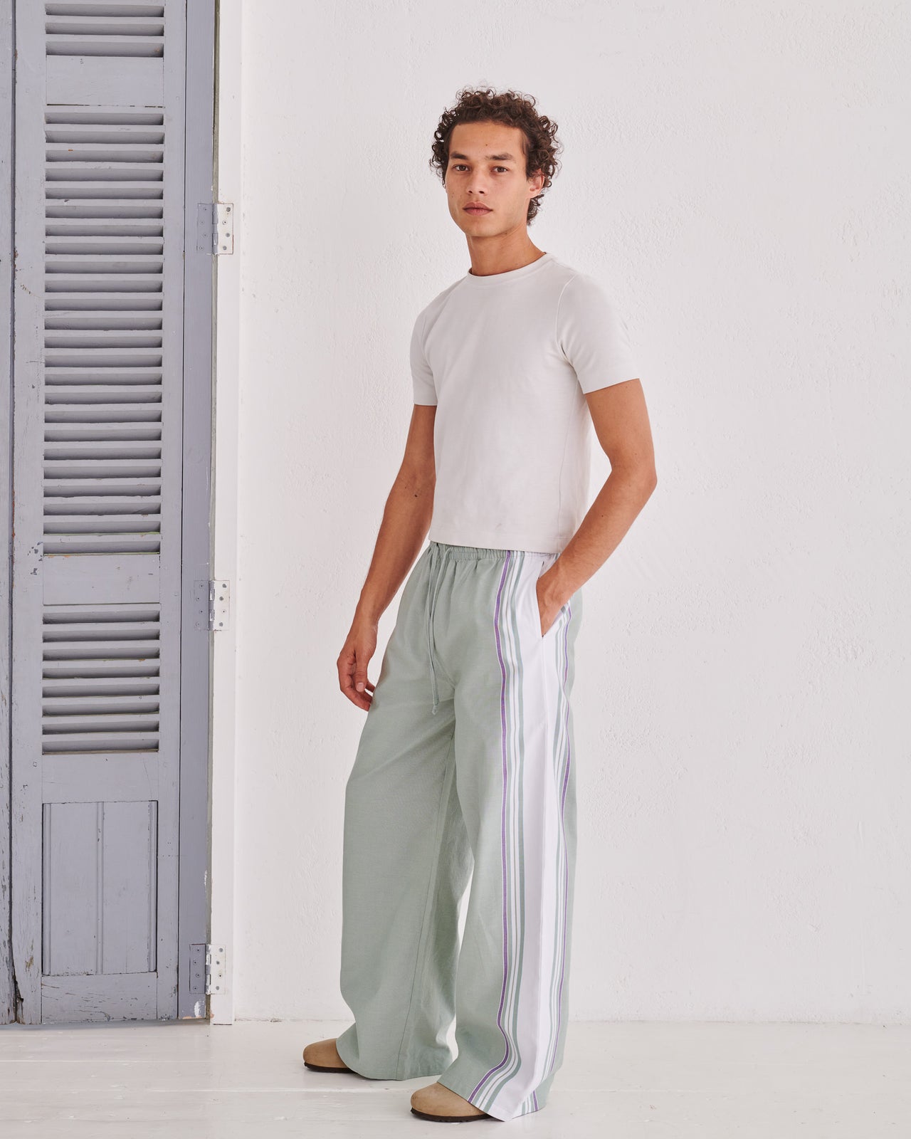 Olive Classic Wide Leg Trousers – Tom's Trunks